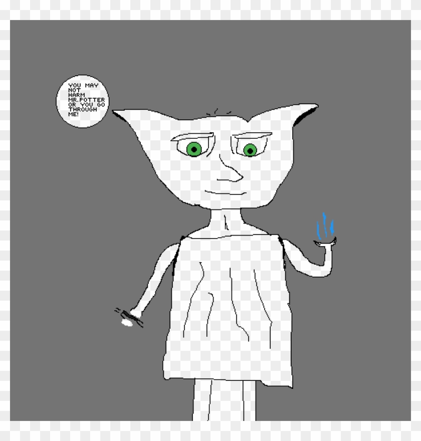 Dobby Is Free - Cartoon, HD Png Download - 1000x1000(#1365333) - PngFind