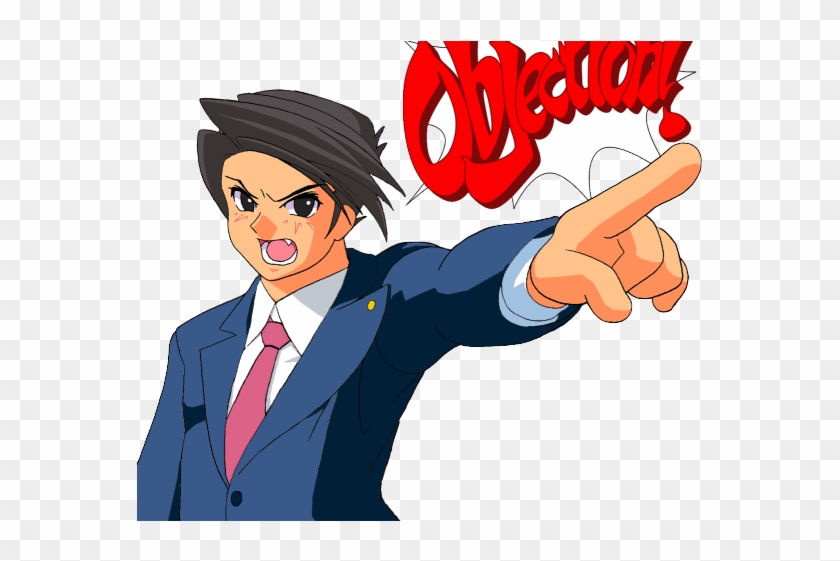Ace Attorney Clipart Objection - Ace Attorney, HD Png Download ...