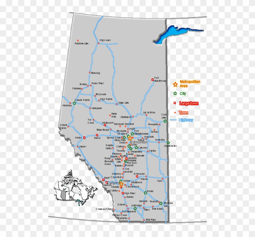 2010 Alberta Municipal Elections - Alberta Highway Map, HD Png Download ...