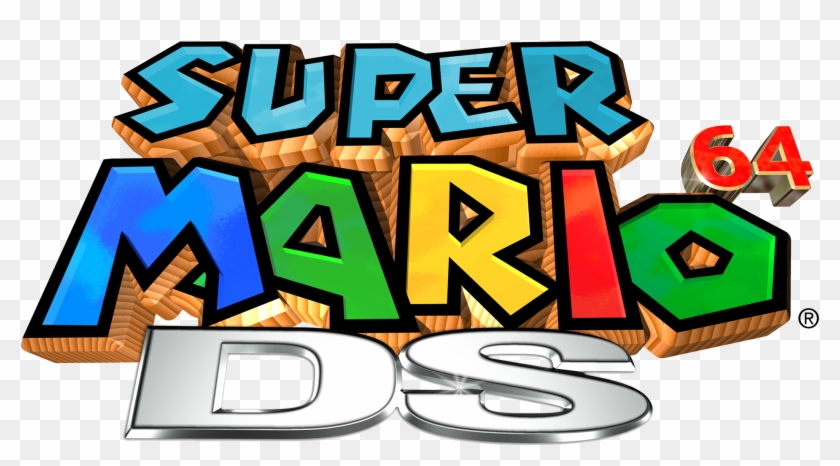 Super Mario 64 Ds - Super Mario 64 Ds Title, HD Png Download - 1897x964 ...