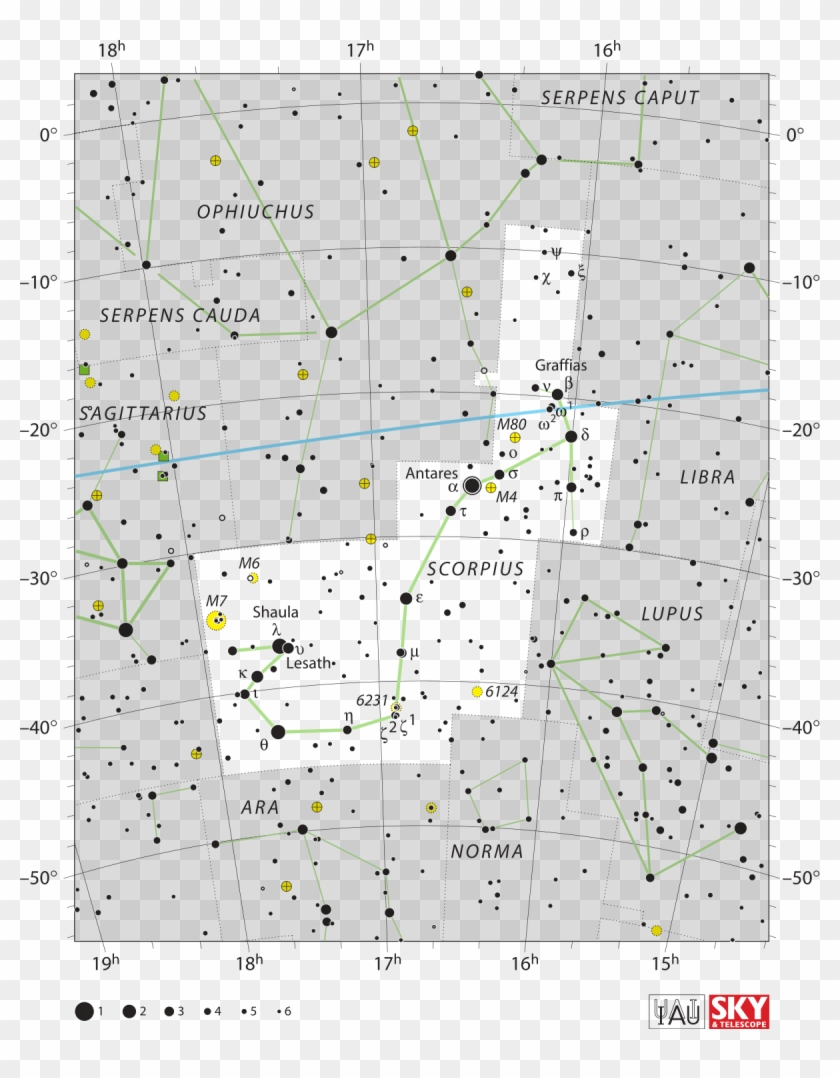 Map Of The Scorpius Constellation - Ara Constellation Main Stars, HD ...
