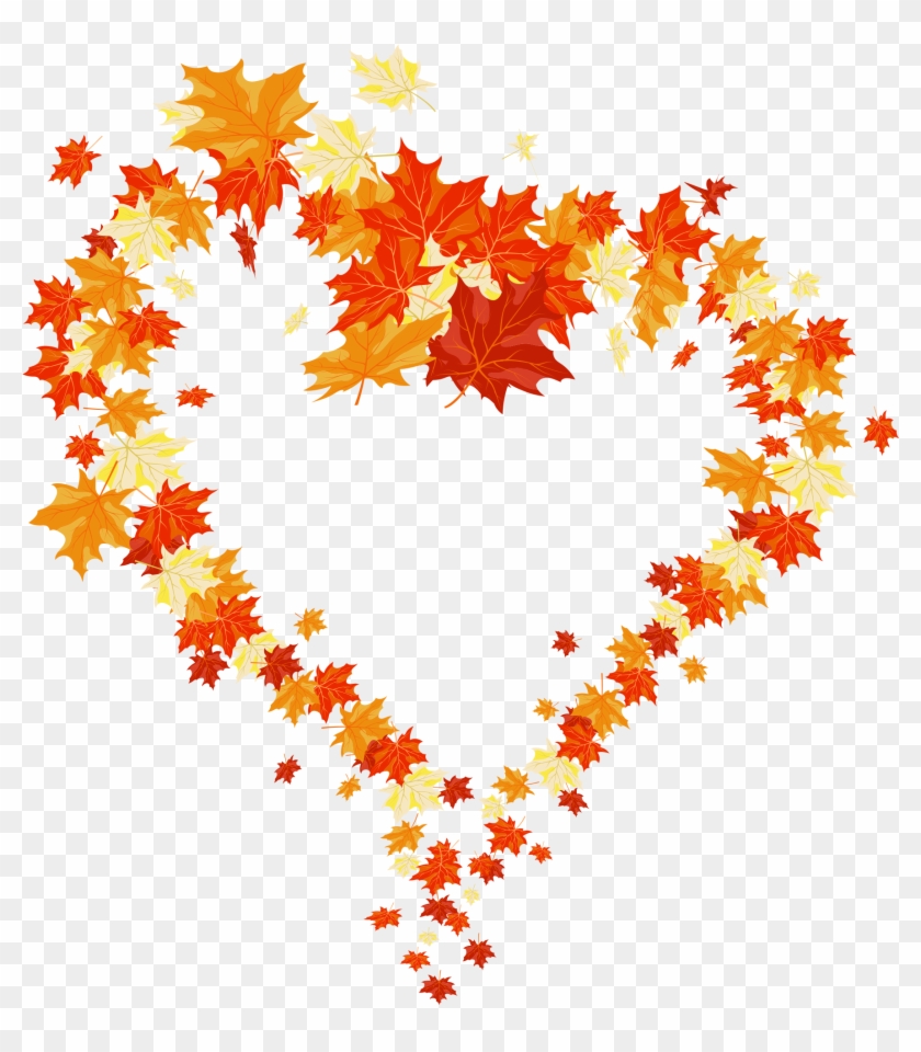 Download - Fall Leaves Heart Clipart, HD Png Download - 2048x2048 ...