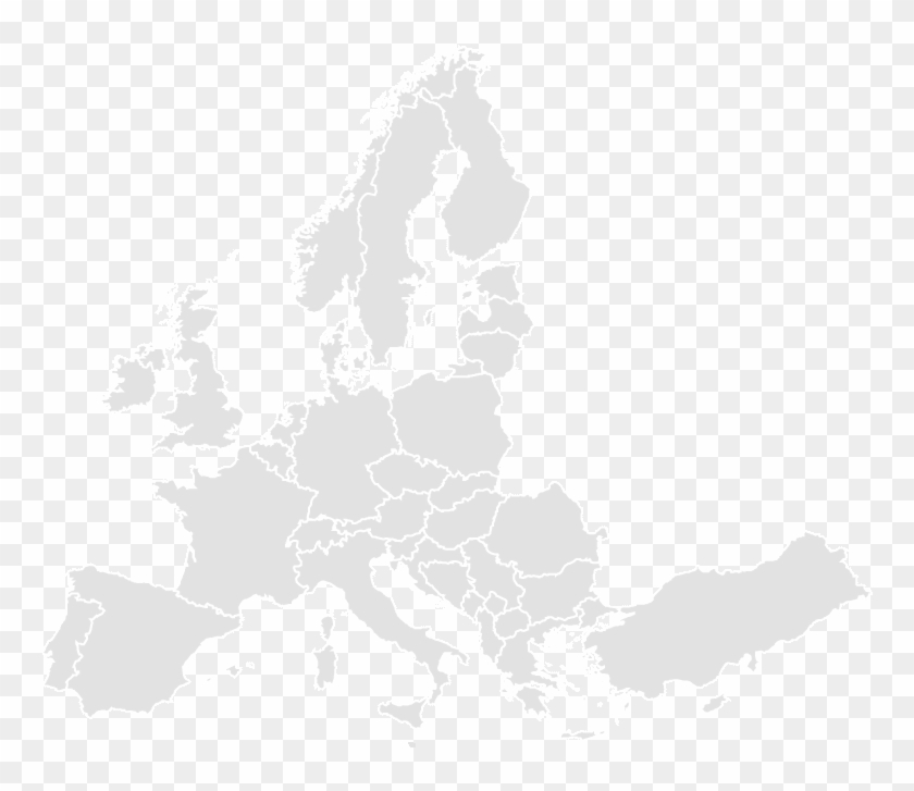 Map Of Europe - Europe Map One Colour, HD Png Download - 780x700 ...