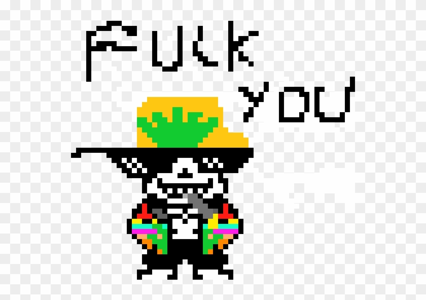 Sans Mlg - 8 Bit Sans Overworld Sprite, HD Png Download - 580x560 ...