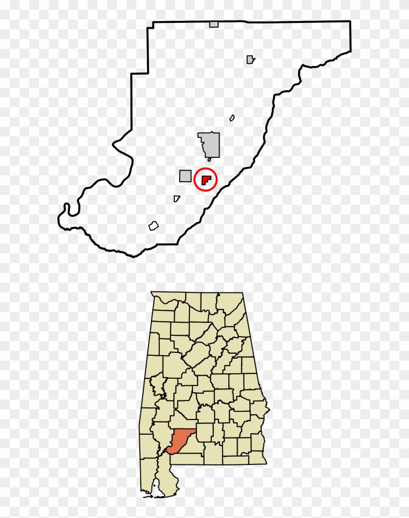 Monroe County Alabama Incorporated And Unincorporated - County Is ...