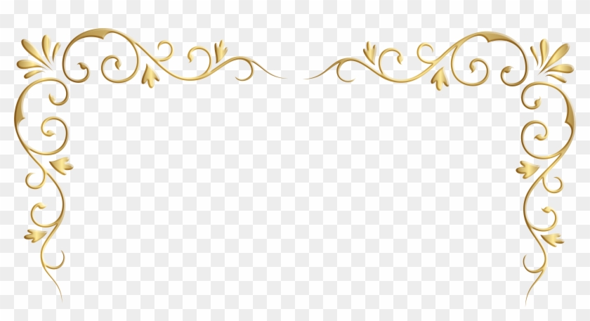 Gold Corner Decorative Transparent Image - Transparent Gold Corner Png ...