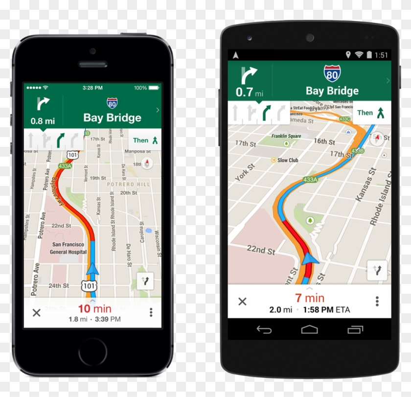 Google Maps Update New Features - Google Maps Lane Indicator, HD Png ...