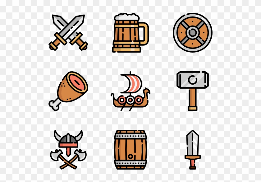 Vikings - Viking Icons, HD Png Download - 600x564(#1420657) - PngFind