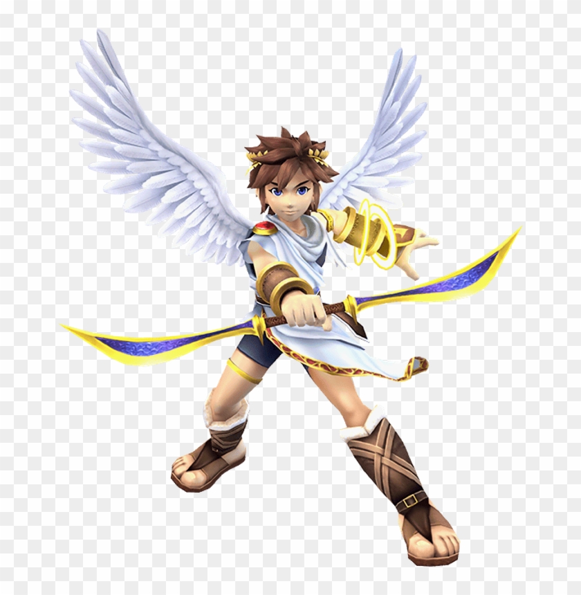 Pit - Super Smash Bros Angel, HD Png Download - 564x658(#1429067) - PngFind