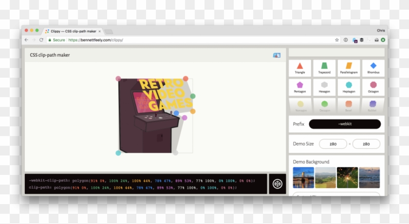 Css Shape Editors - Clippy Css Path Maker Gif, HD Png Download ...
