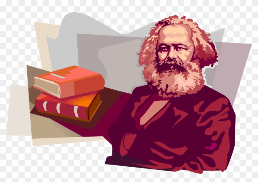 Vector Illustration Of Karl Heinrich Marx, German Philosopher, - Karl ...