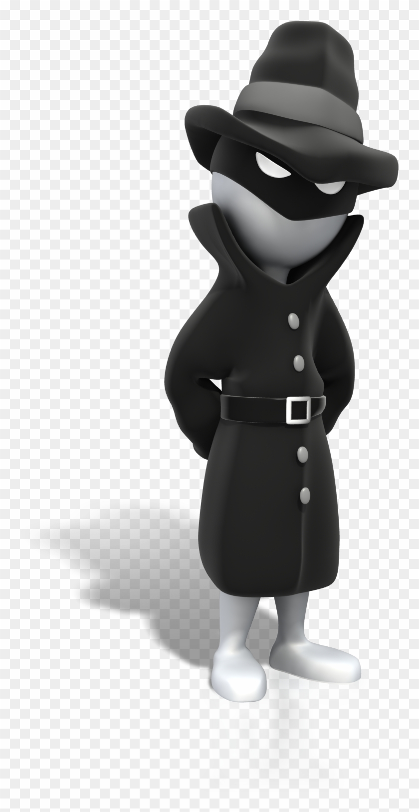 Spy Standing Suspicious, HD Png Download - 760x1547(#1443001) - PngFind
