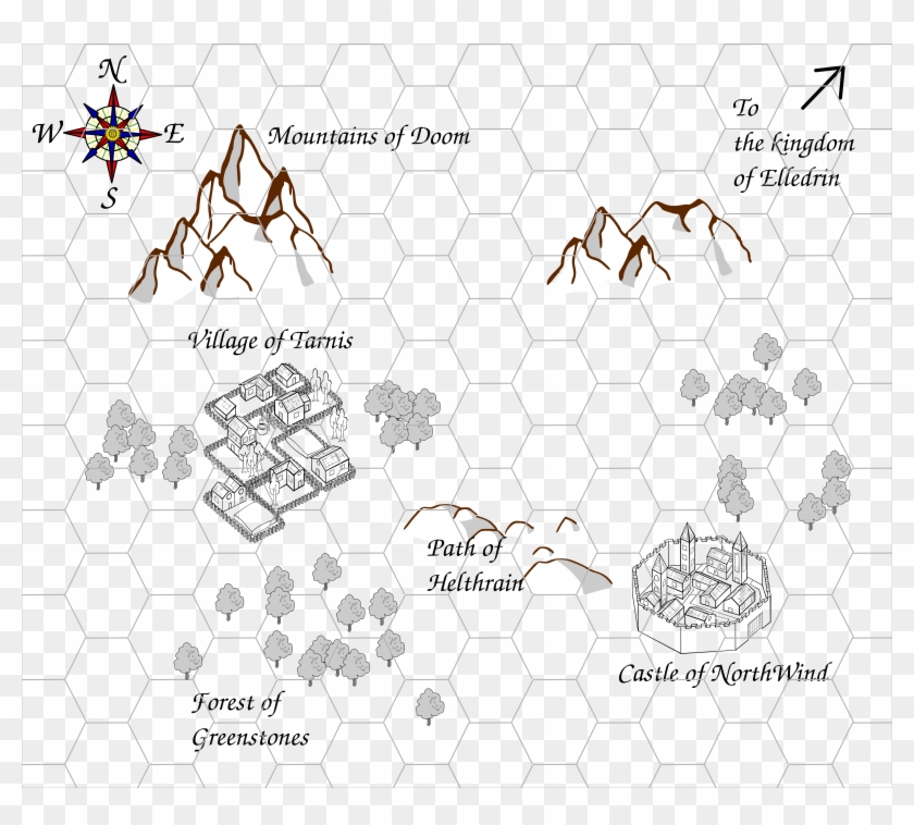 Big Image - Rpg Symbols Map, HD Png Download - 2400x2052(#1443205 ...
