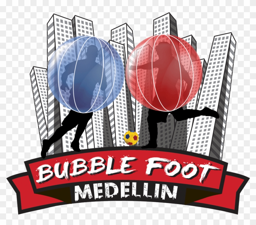 Logo Bubble Foot Medellin, HD Png Download - 900x748(#1446018) - PngFind