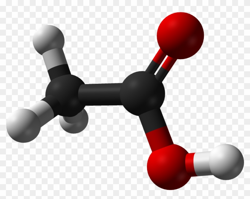Medium Image - Acetic Acid Molecule Model, HD Png Download - 800x600 ...