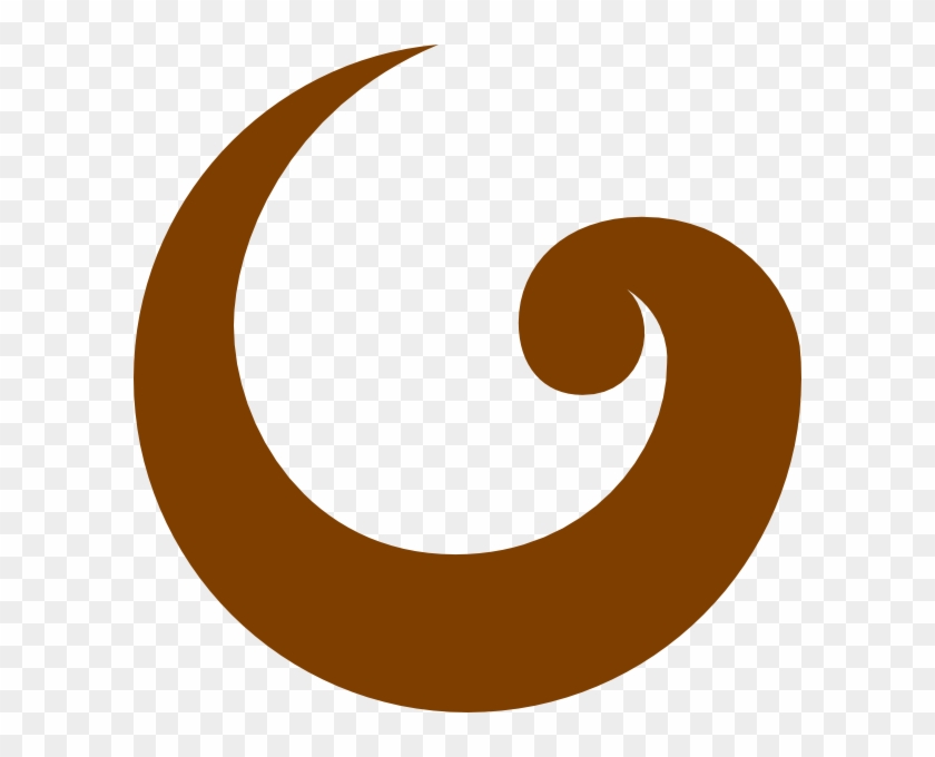 Simple Swirl Brown Clip Art - Brown Swirl, HD Png Download - 600x600 ...