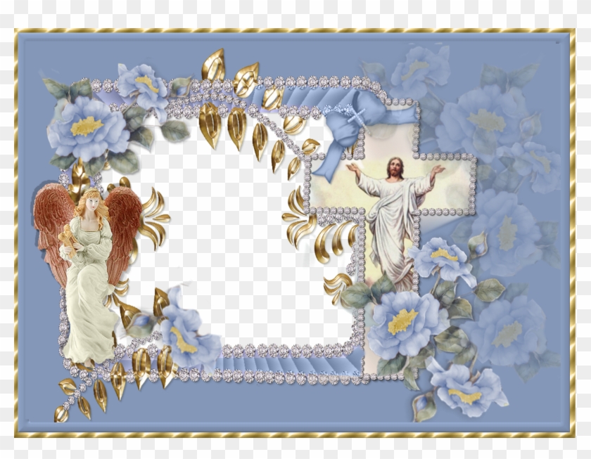 Christian Easter Border Png - Angel Frame Transparent, Png Download ...
