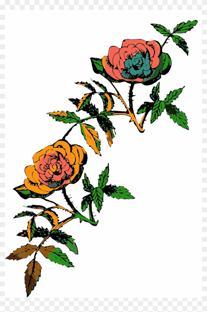 Vector Graphics,free Pictures, Free Photos, - Rose Line Art Png ...