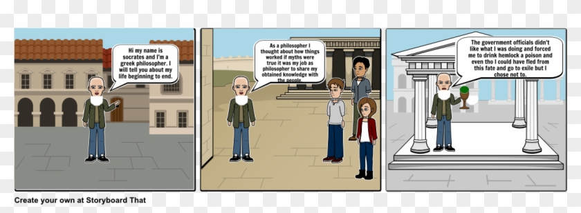 Socrates - Cartoon, HD Png Download - 1164x385(#1477831) - PngFind