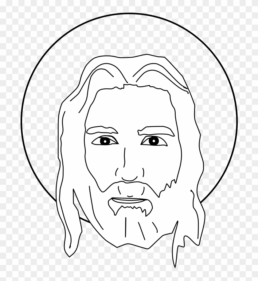 Jesus Face Outline Coloring Pages Sketch Coloring Page