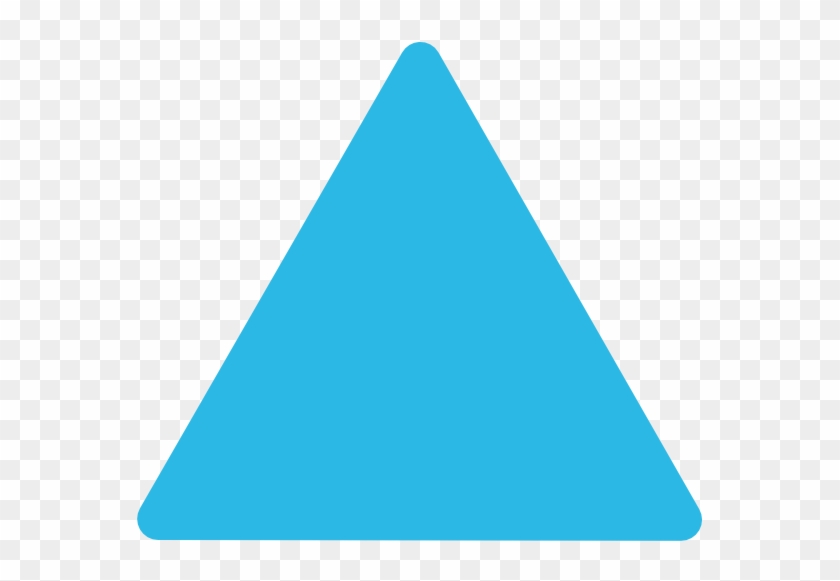 Blue Triangle Rounded Corners Clip Art At Clker - Blue Triangle, HD Png ...