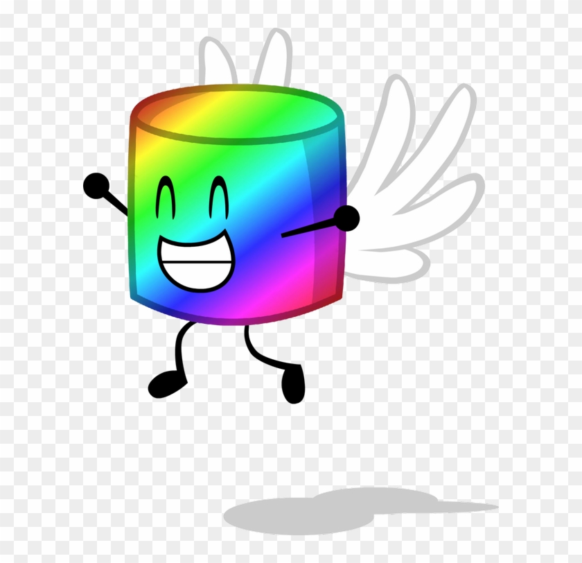 Cheesy On Twitter Rainbow Flying In The Ⓒ - Bfdi Rainbow Marshmallow ...