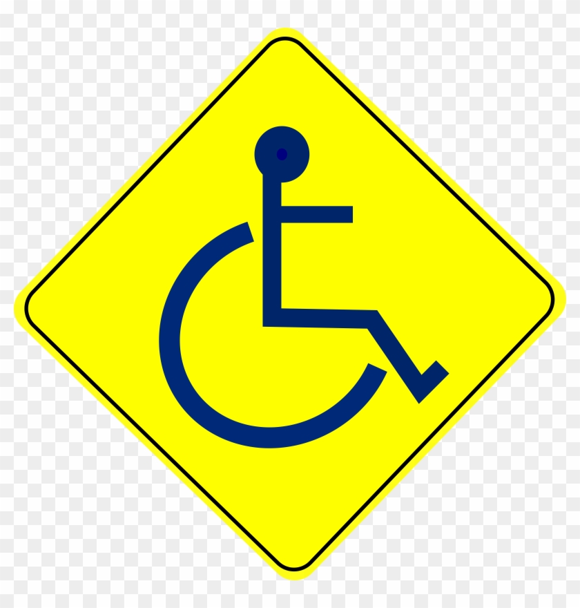 Hight Resolution Of Big Image Png - Wheelchair Crossing Sign ...