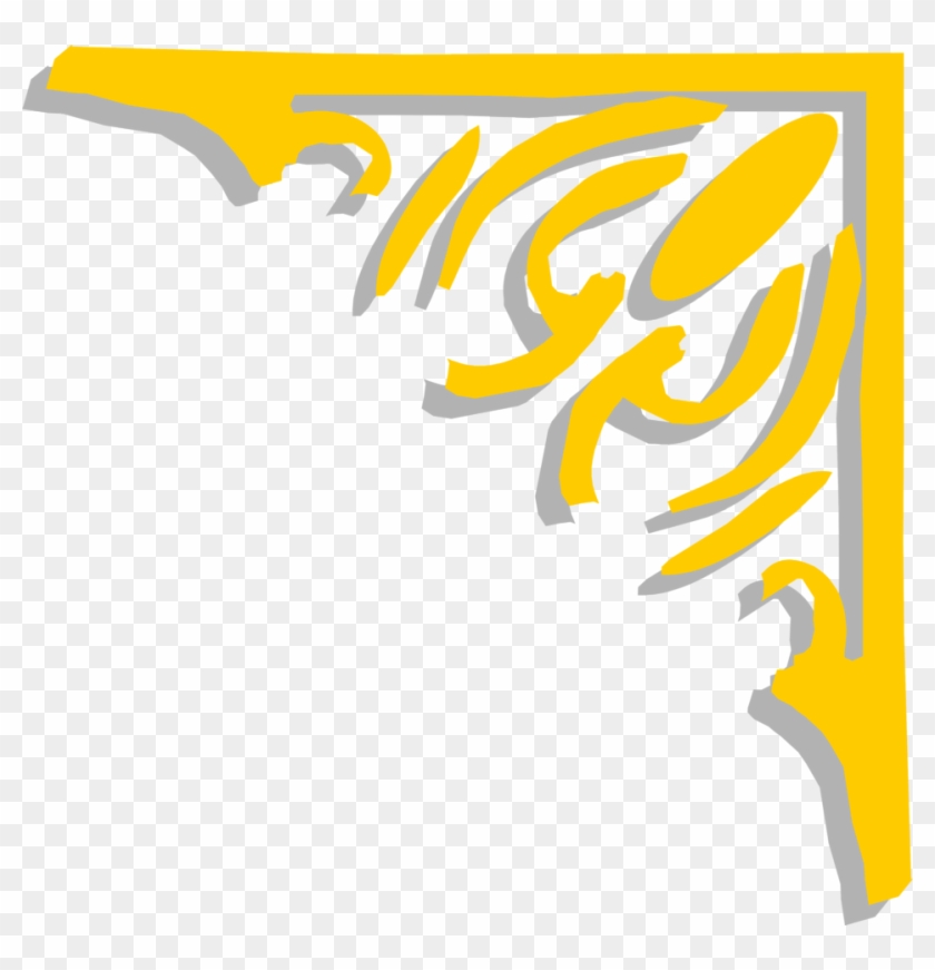Corner Upper Right - Yellow Corner Border Png, Transparent Png ...