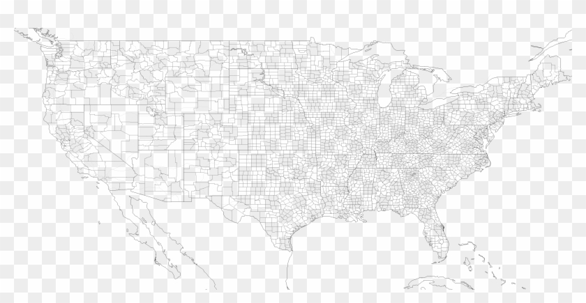 Us Printable County Maps, Royalty Free - Map, HD Png Download ...