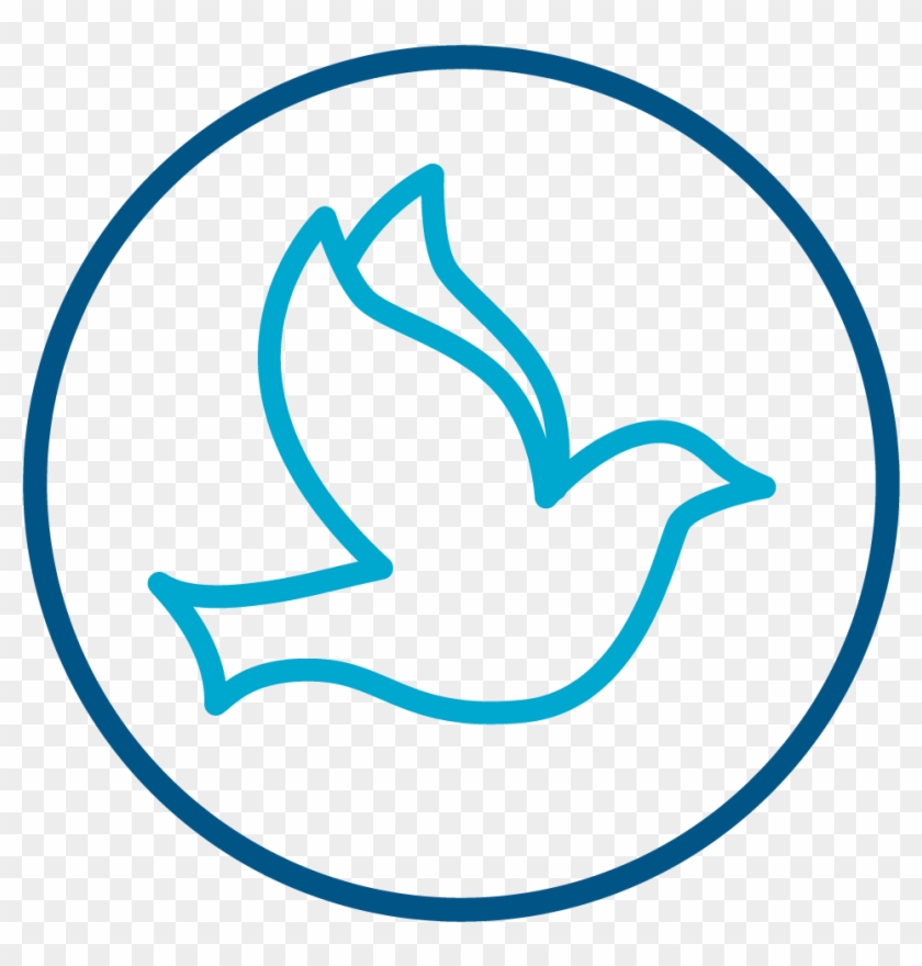 Dove Icon Symbolizing The Holy Spirit - God Peace Symbol, HD Png ...