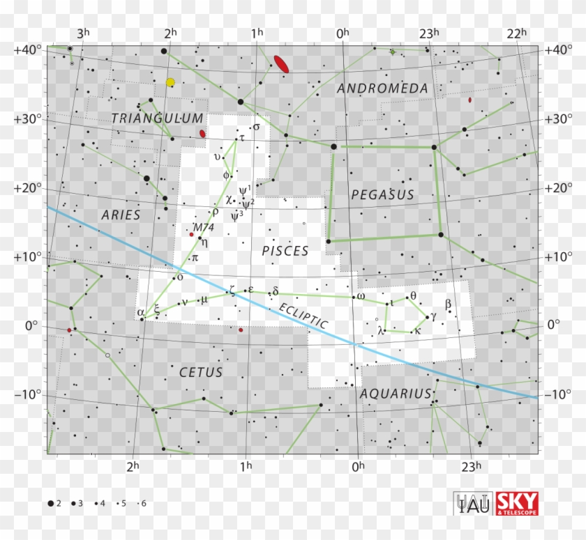 File - Pisces Iau - Svg - Pisces Constellation Star Map, HD Png ...