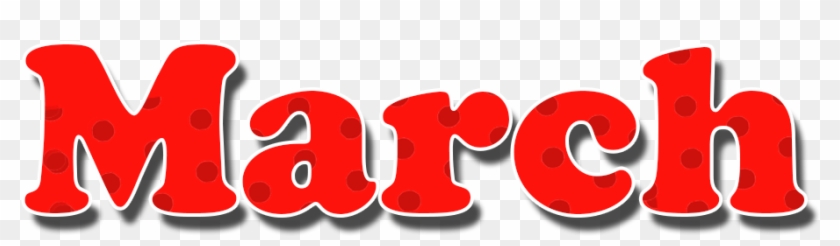 March Red Dots Name Design Png, Transparent Png - 1684x348(#1516153 ...