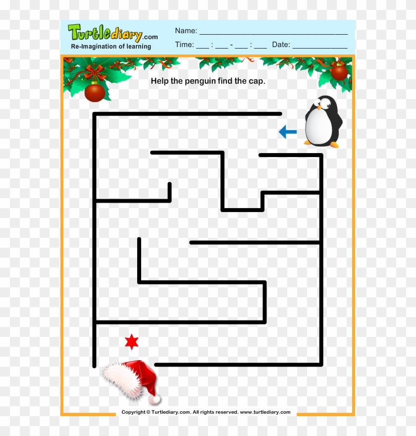 Easy Christmas Mazes