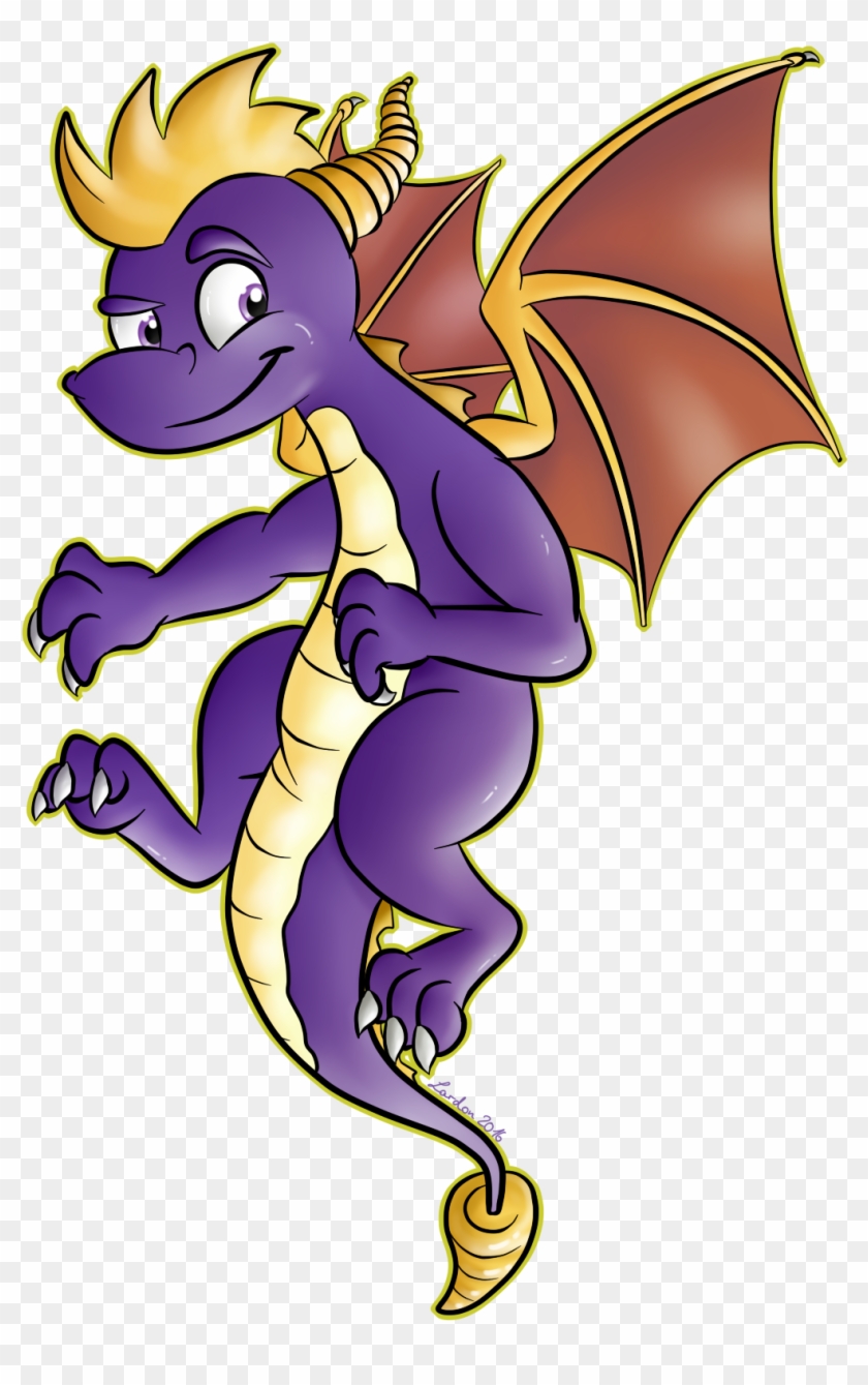 [old Art] Spyro - Cartoon, HD Png Download - 1305x1705(#1526595) - PngFind