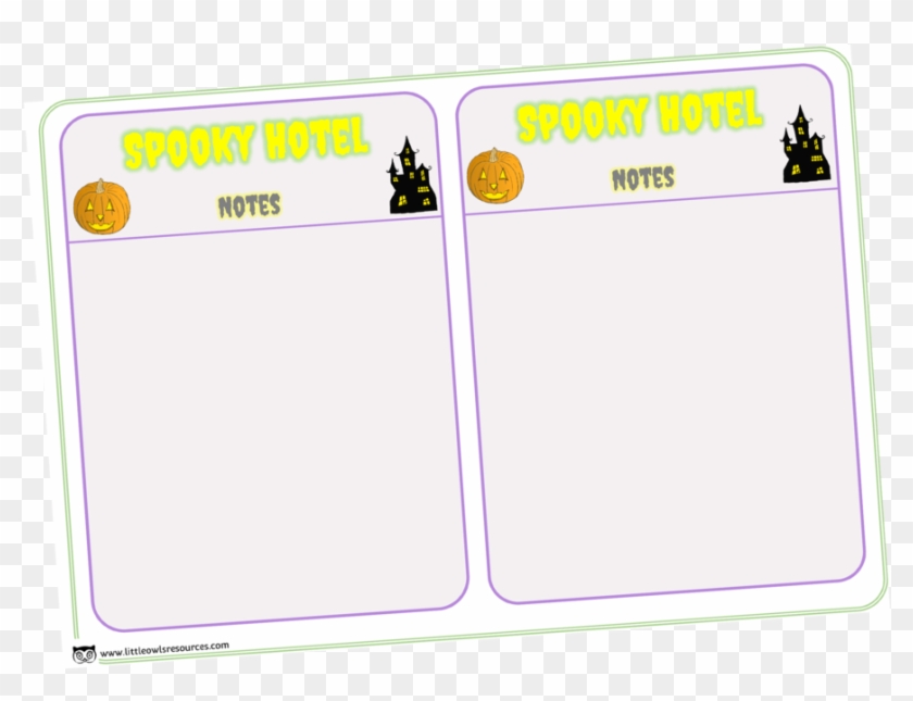 Spooky Notes Sheetcover - Paper, HD Png Download - 1000x667(#1538406 ...