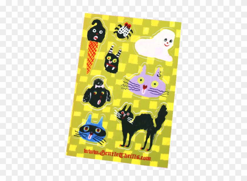 Spooky Sticker Sheet - Cartoon, HD Png Download - 600x600(#1538720 ...