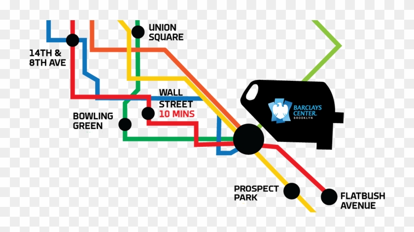Interactive Map - Get To Barclays Center, HD Png Download - 830x390 ...