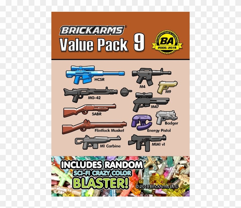 Brickarms Value Pack - Brickarms Value Pack 9, HD Png Download ...