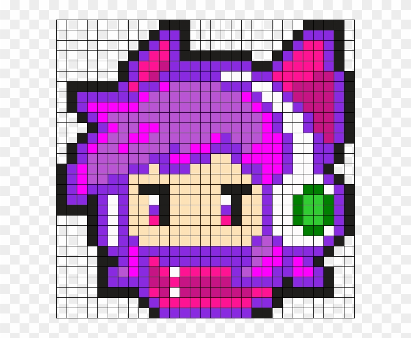 Arcade Ahri Perler Bead Pattern / Bead Sprite - Arcade Ahri Pixel Art ...