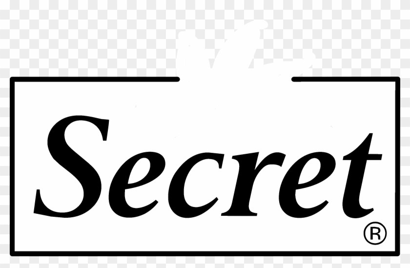Secret Logo Black And White - Secret, HD Png Download - 2400x1456 ...