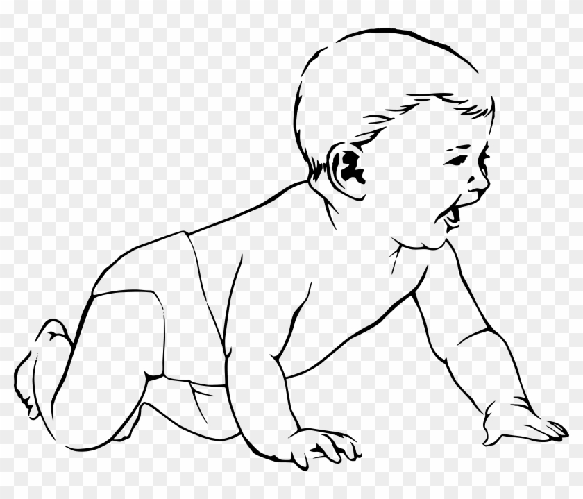 Baby 01 - Outline Pictures Of Baby, HD Png Download - 800x639(#1552016 ...