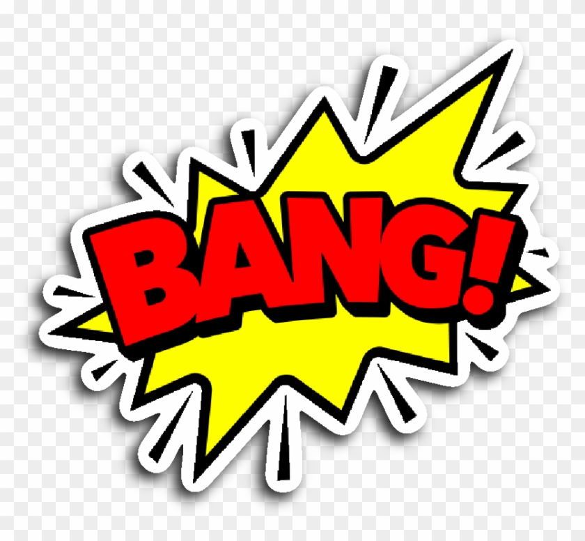 Comic Book Speech Balloon Stickers - Bang Comic, HD Png Download ...