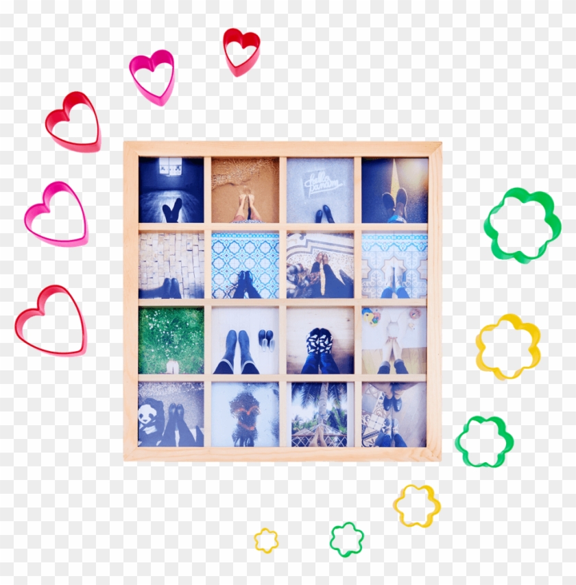 The Grid Frame - Cadre Photo Original, HD Png Download - 937x907 ...