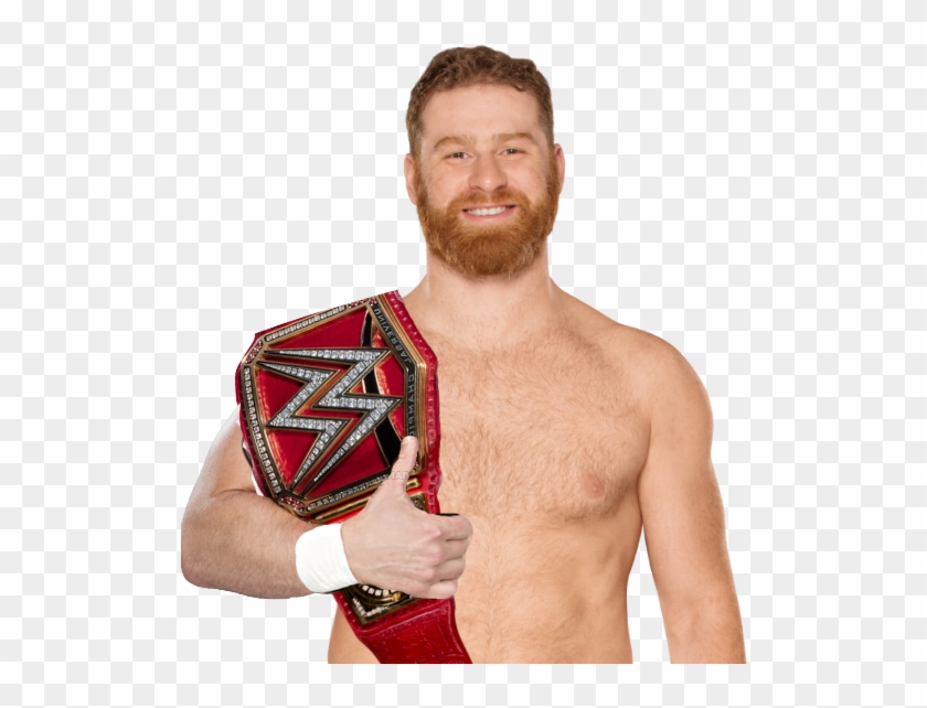 Sami Zayn Nxt Champion Png - Sami Zayn With Universal Championship, Transparent Png - 554x698 ...