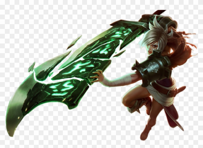 Riven The Exile Render By Hamutaro Kun-d6sk9h7 - League Of Legends ...