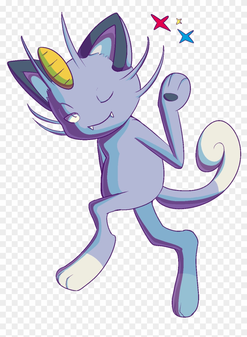 Alolan Meowth - Cartoon, HD Png Download - 1109x1469(#1585750) - PngFind