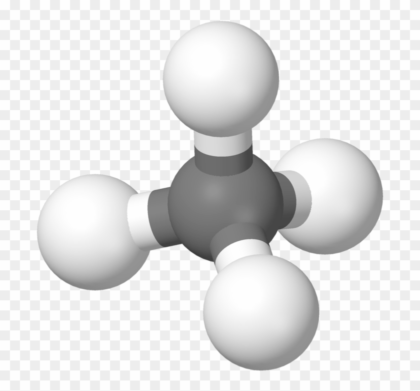 Methane 3d Balls - Methane Molecule, HD Png Download - 762x768(#1592636 ...