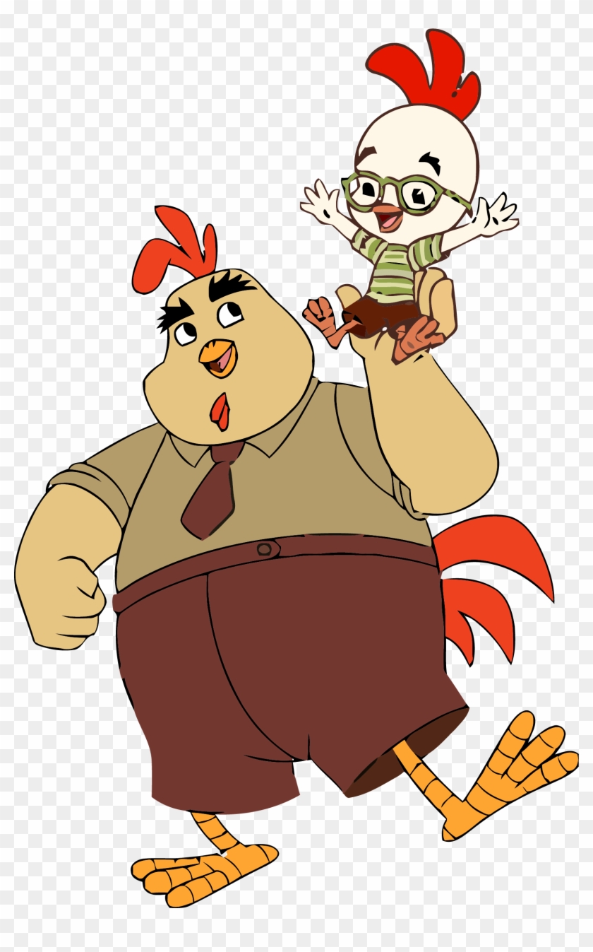 Chicken Little And Father Buck Clipart Png - Chicken Little And Buck ...