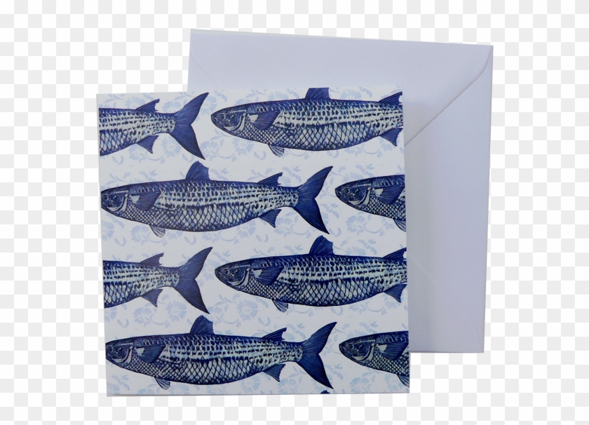 Greeting Card And Envelope Blue And White Fish Print - Whale Shark, HD ...
