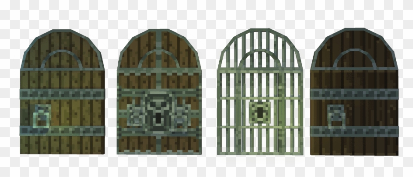 Pixel Door Set - Arch, HD Png Download - 913x349(#1598424) - PngFind